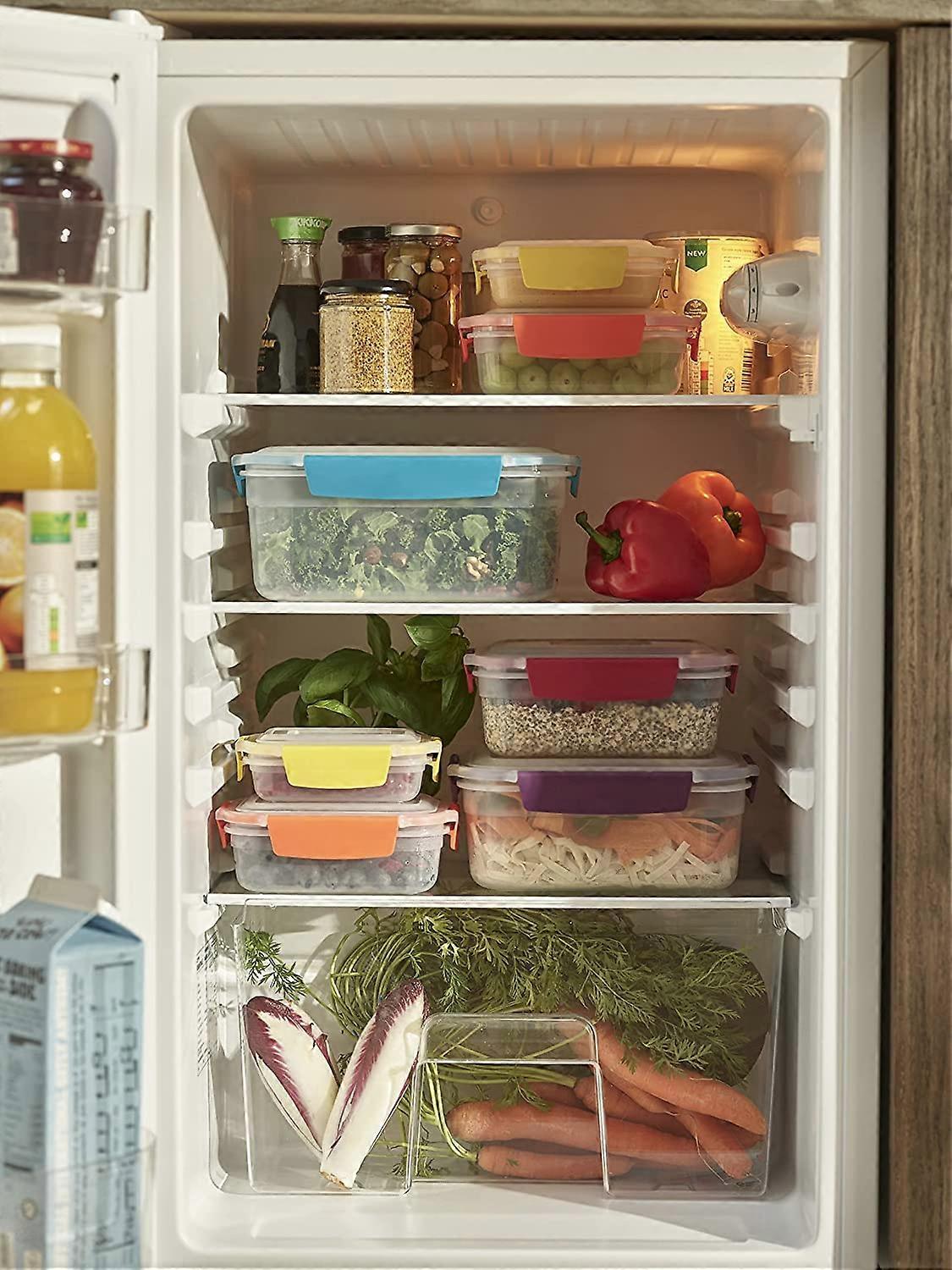 5 Piece Plastic Food Kitchen Storage Container set with lids | Fruugo UK