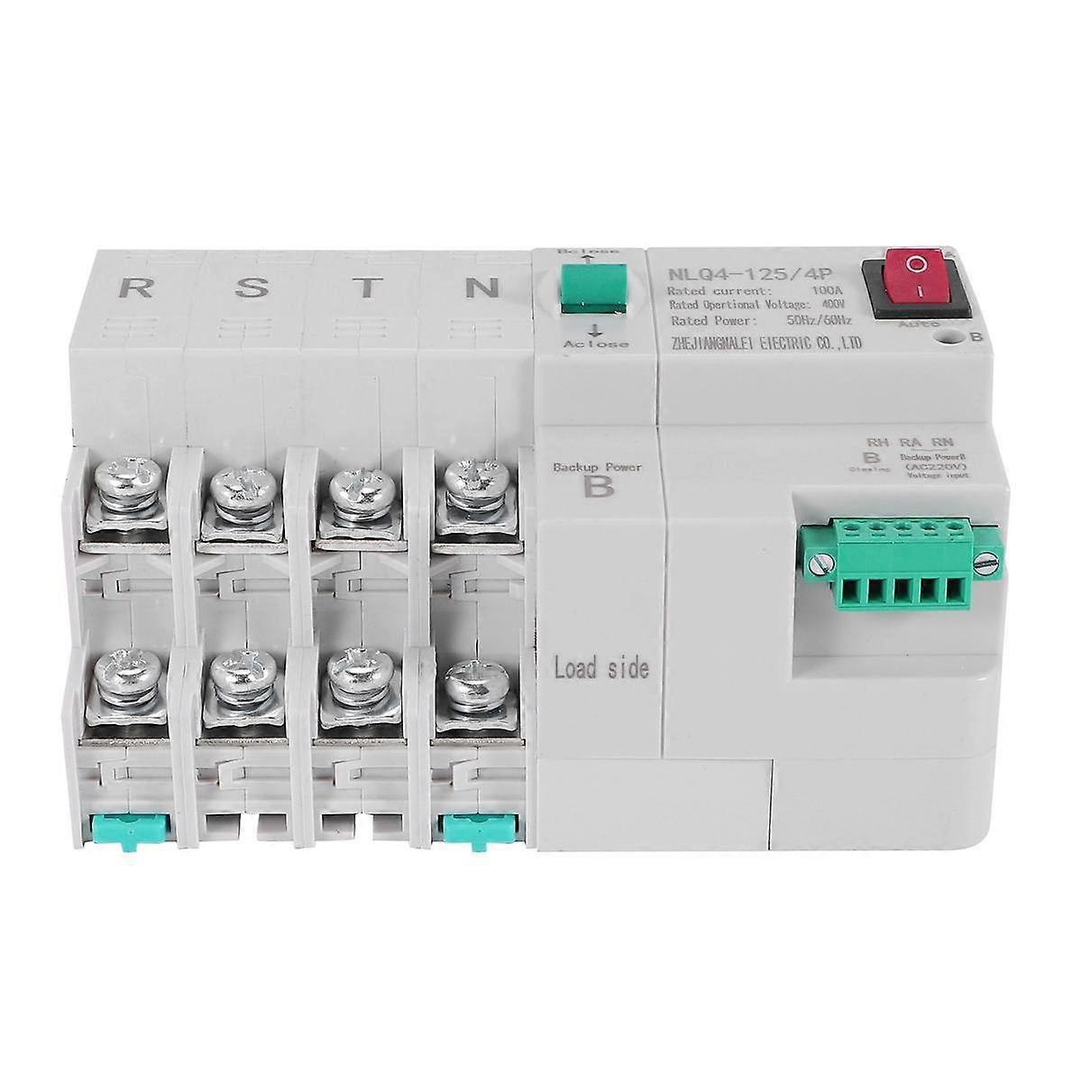 MCB Type Dual Power Automatic Transfer Switch 4P 100A ATS Circuit ...