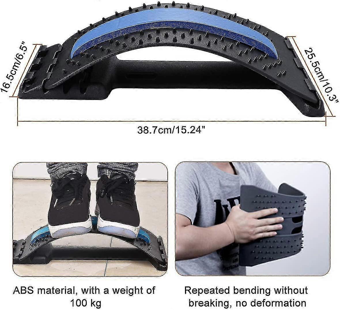 Back Magic Backrest Lower Lumbar Pain Acupuncture Back Massager Support ...