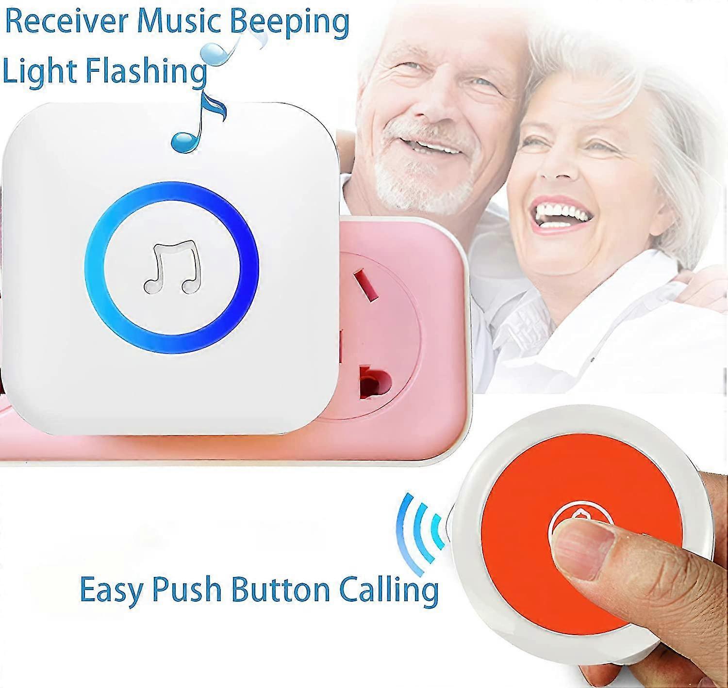 Caregiver Pager Emergency Call Bell Button For Elderly Monitoring ...