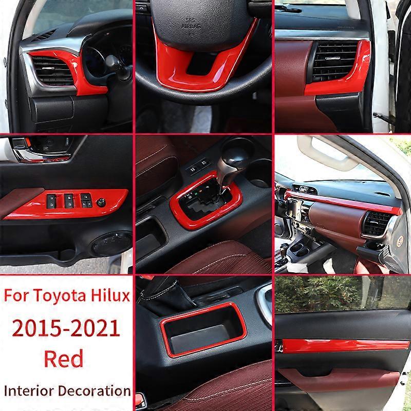 Car Center Console Frame Decorative Panel ABS Red Car Styling for ...