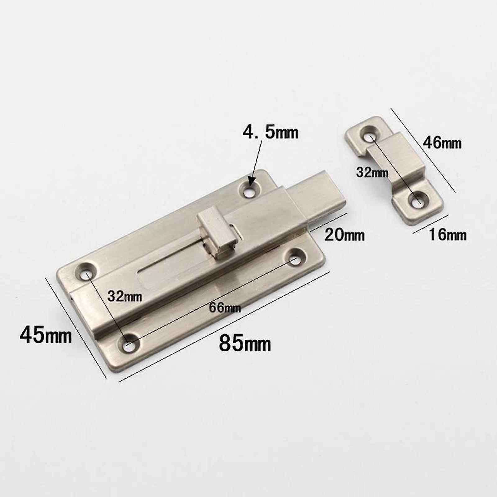 3xheavy Duty Door Security Slide Latch Lock With Screws 4inch | Fruugo UK