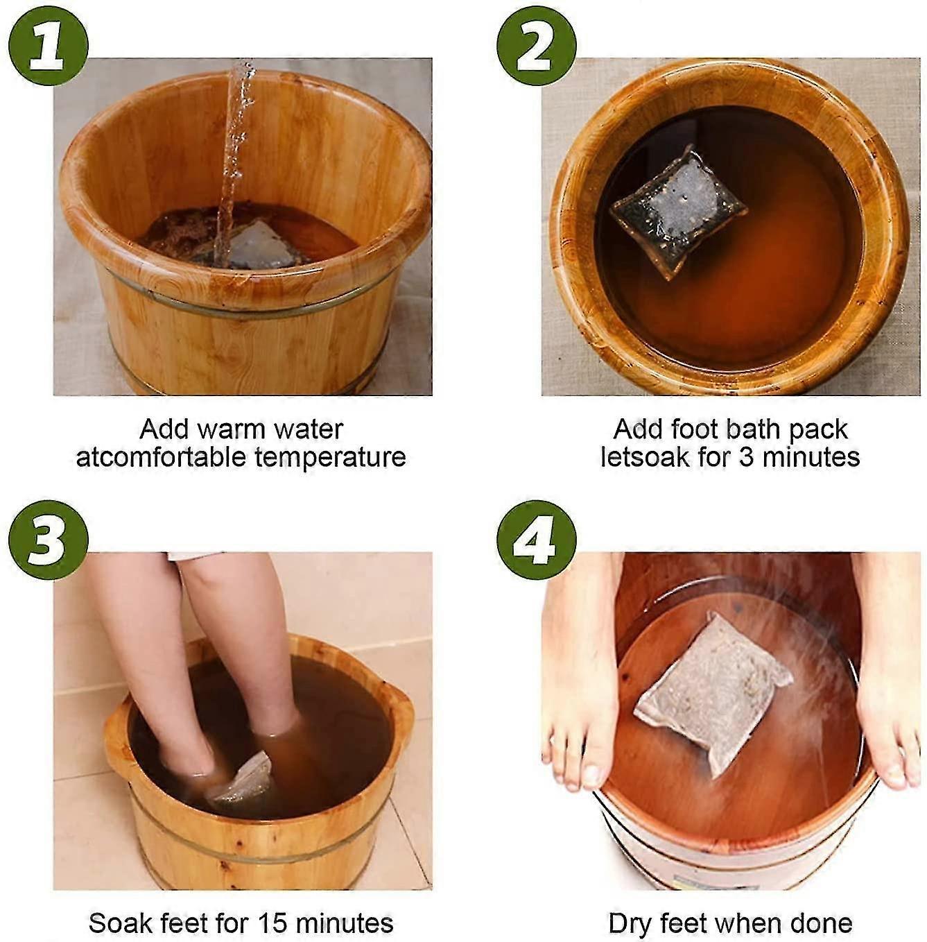 Lymphatic Drainage Ginger Foot Soak, Leg Slimming Foot Bath, Wormwood ...