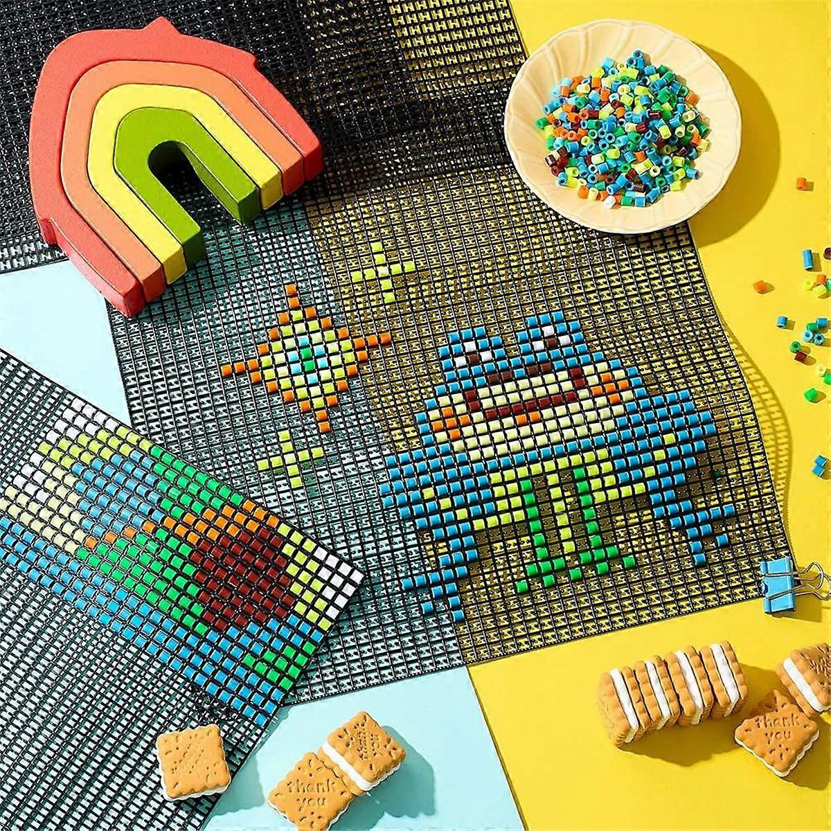 4 Pcs Fuse Bead Boards Canvas for Bead Crafts Compatible with ...