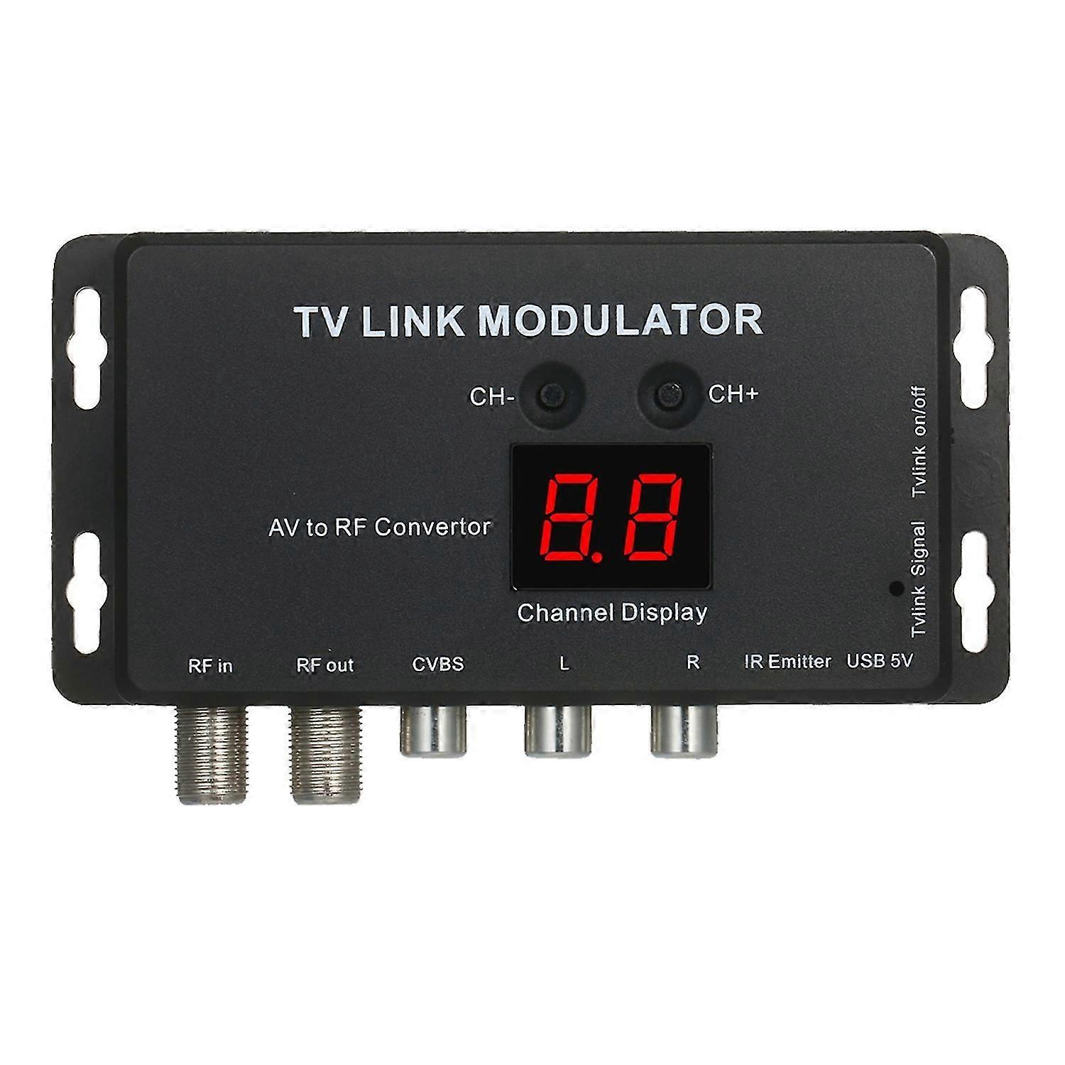 TVLINK Modulator AV to RF Convertor & IR Extender RF Modulator | Fruugo UK