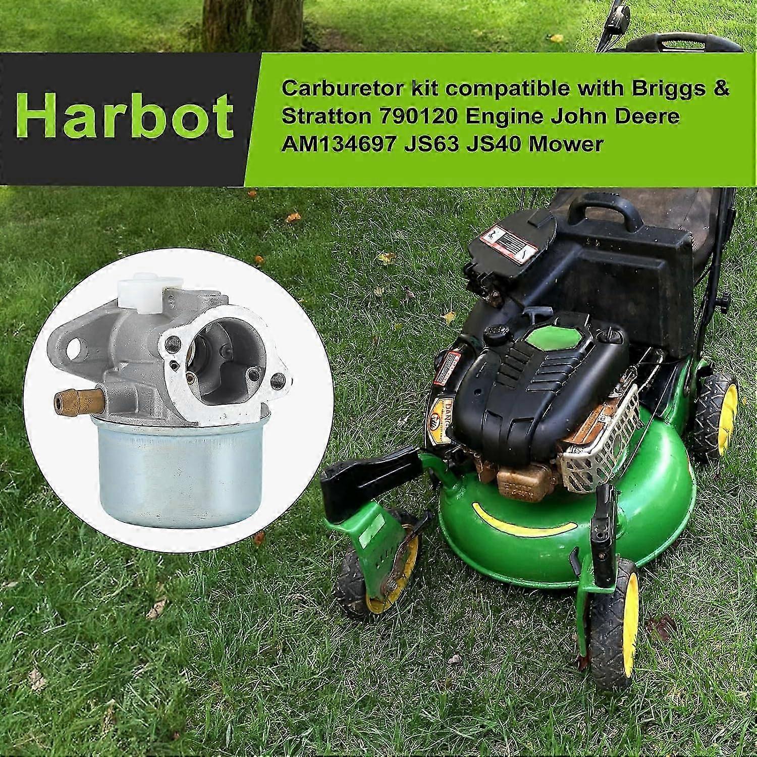 790120 AM134697 Carburetor for John Deere JS63 JS63C JS63E JA60 JA62 ...