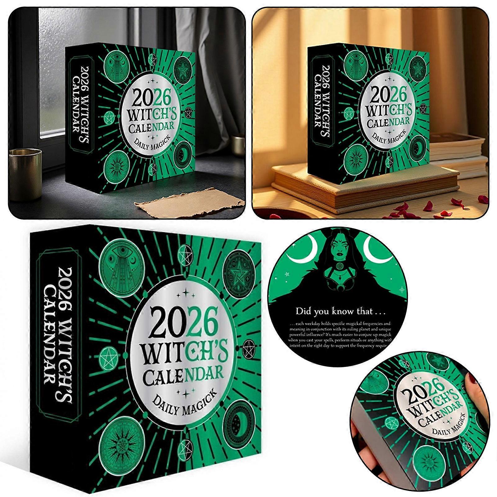 2026 Witch's Calendar, Daily Magick Day-to-Day Calendar, 2026 Planners ...