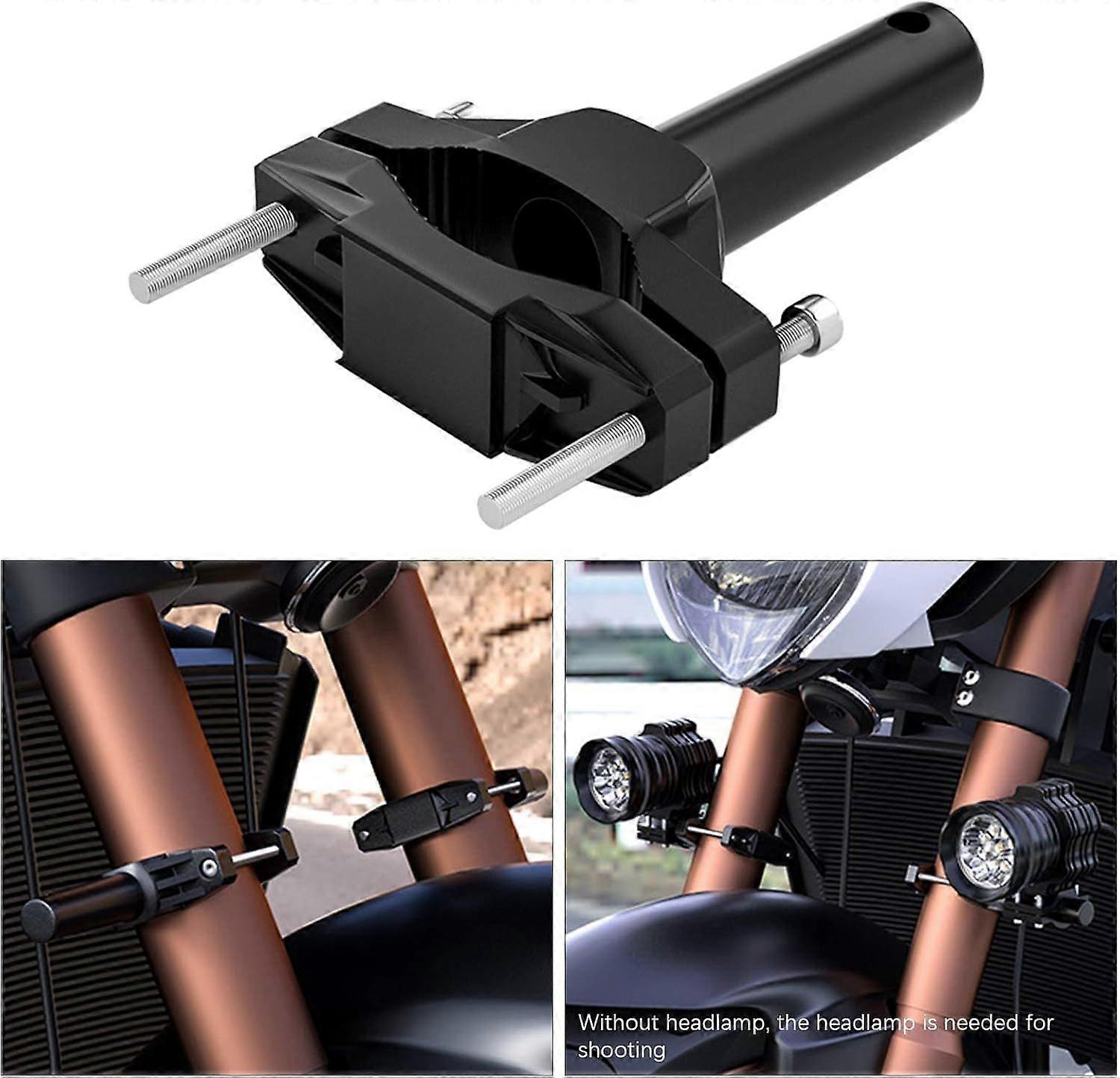 2PCS LED Motorcycle Headlight Bracket Off-Road Light Mounting Clamps ...