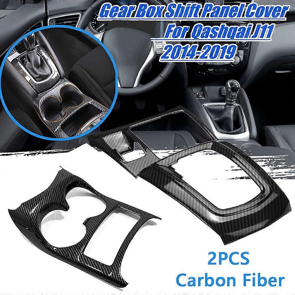 Car Center Console Gear Box Shift Panel Cover Water Cup Holder Trim ...