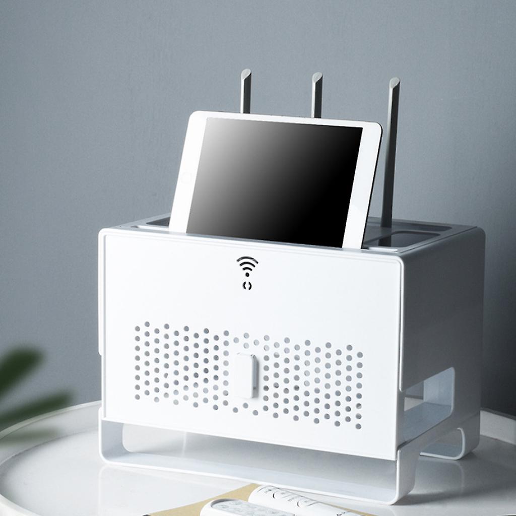 Wifi Router Storage Box Socket Wire Box Removable Dust-proof TV Set-top ...