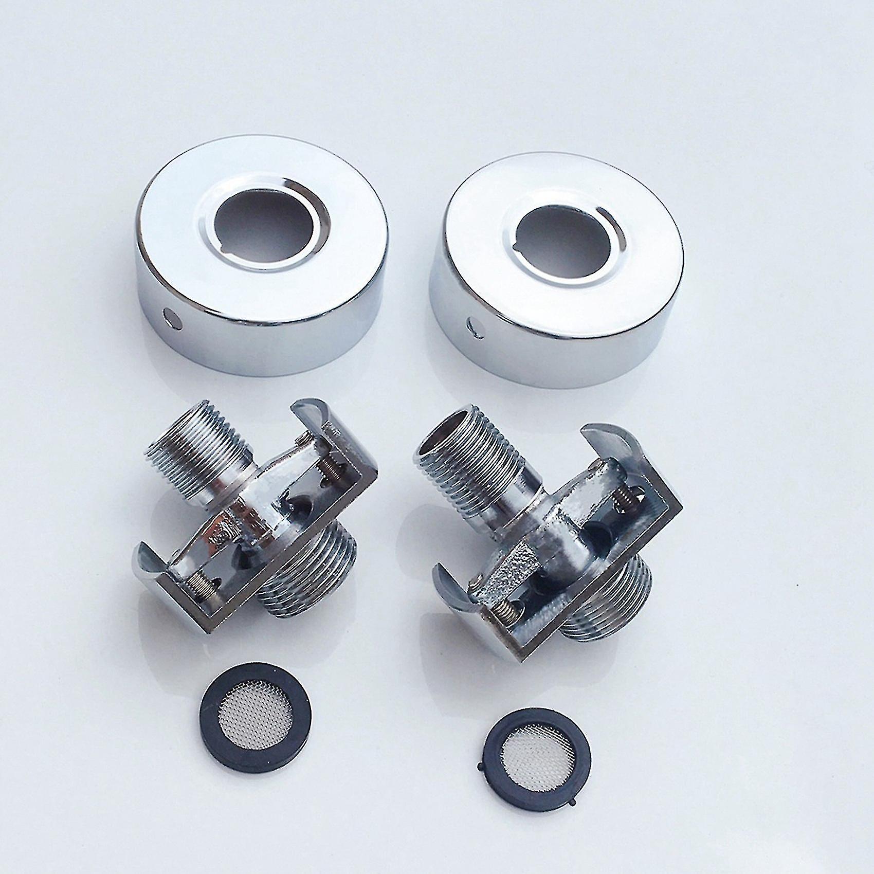 2x Adjusting The Angle Of Intake Pipe Copper Shower Head Angled Curved ...