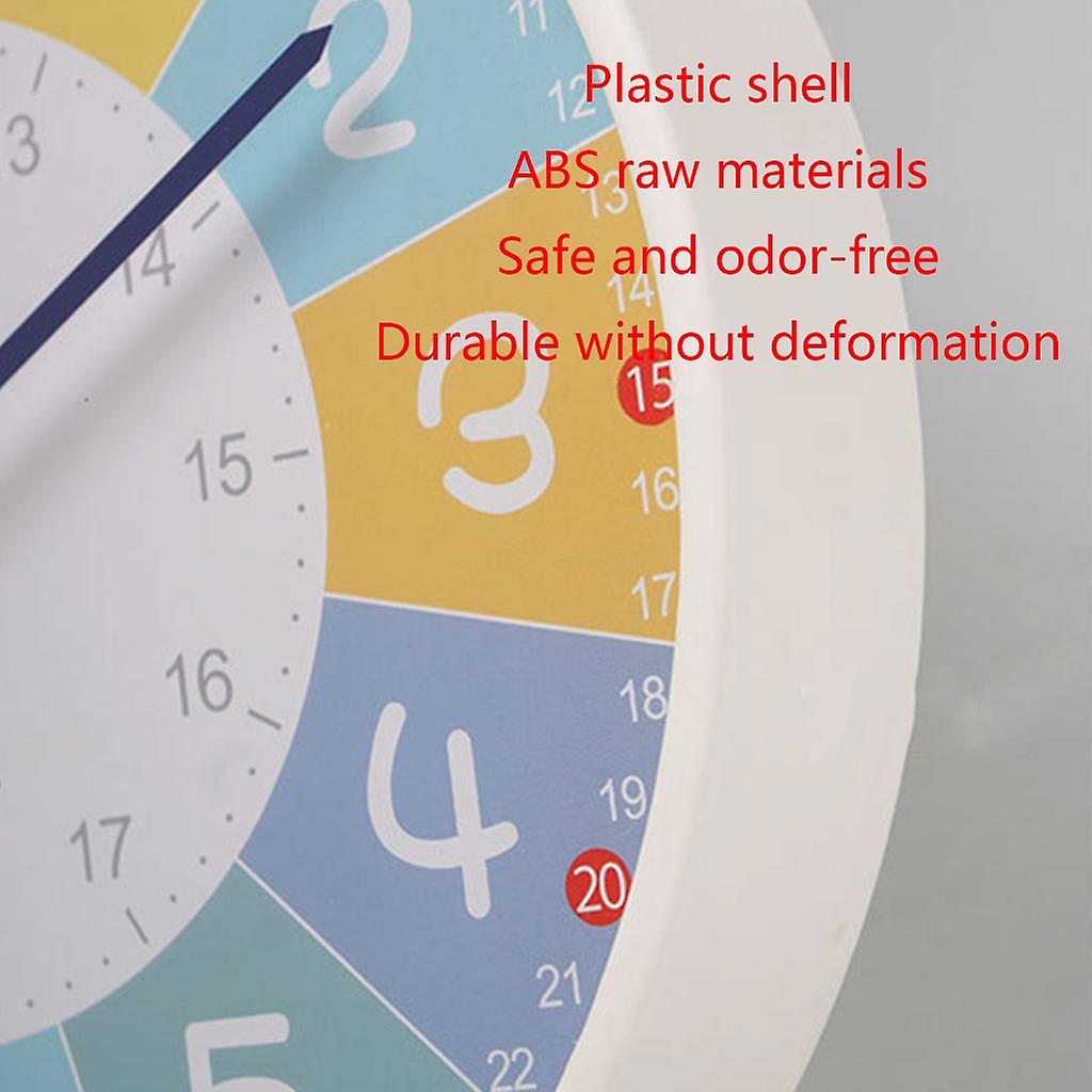 Kids Learning Clock Wall Clock Analog Clock Telling Time Teaching Clock ...