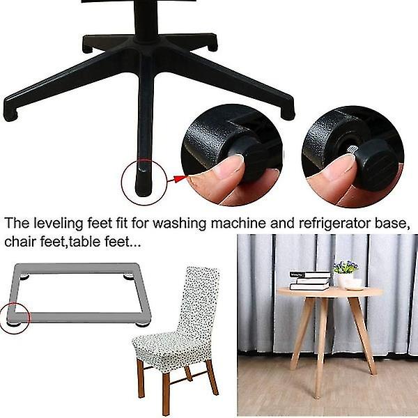 Adjustable foot for furniture adjustment feet M6 screw feet black ...