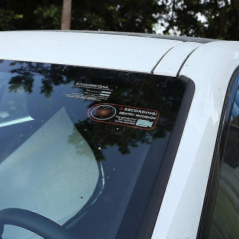 Car Sentry Mode Recorder Static Sticker Recording Reminder Interior ...