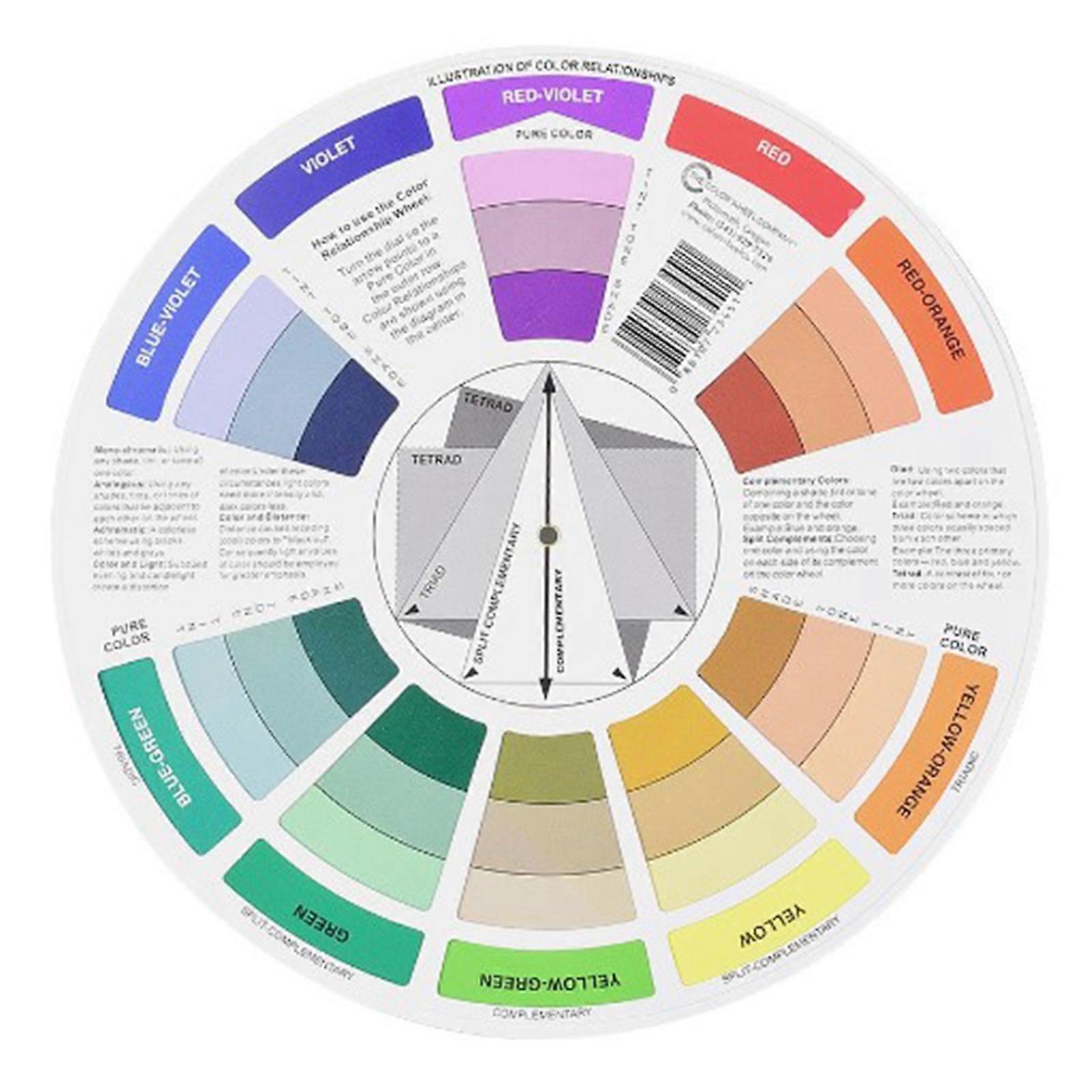 2 Pcs Colour Guide Wheel Clear Colors Location 12 Colors 23cm 14cm ...