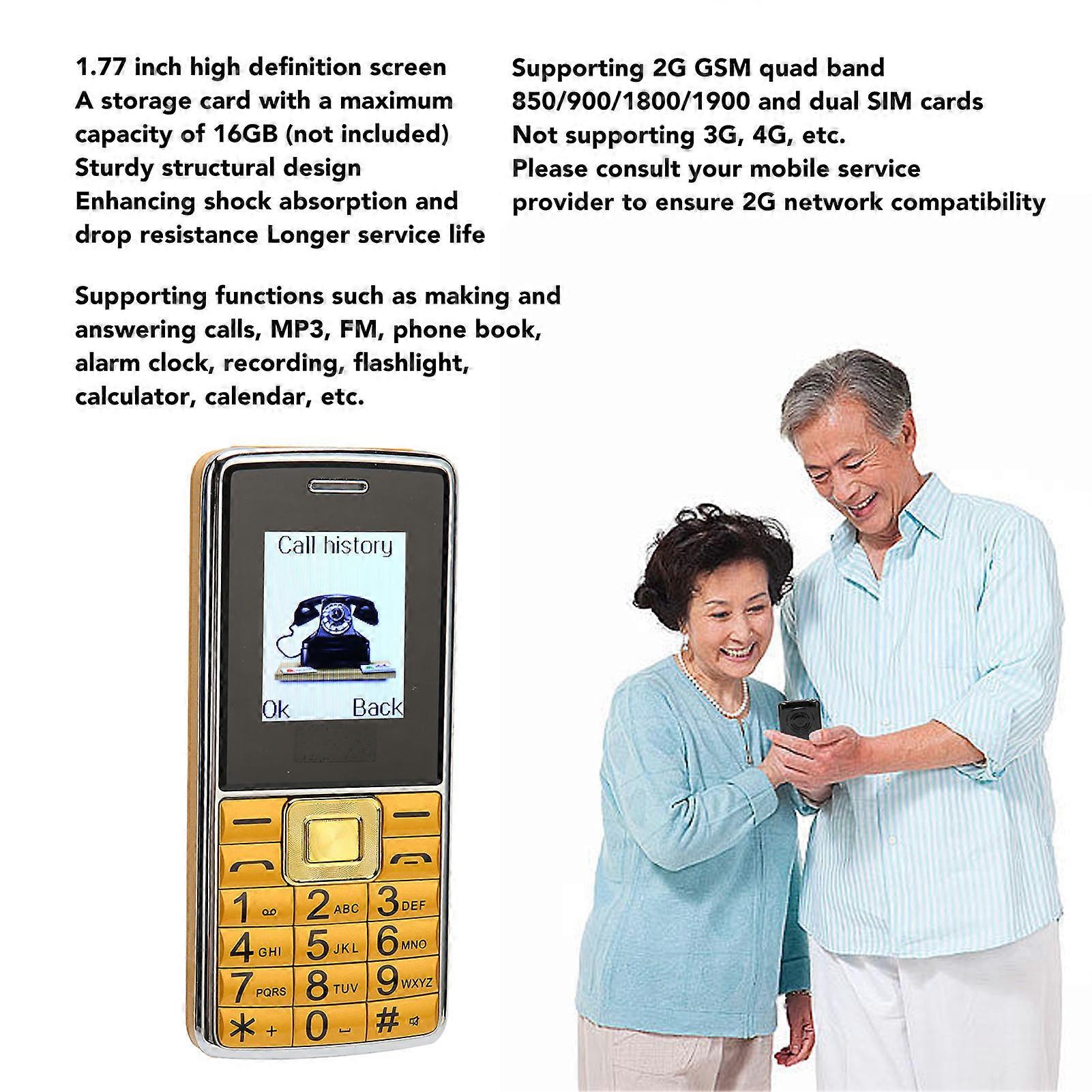 G699 2G GSM Unlocked Cell Phone Dual SIM Card 2800mAh Battery Big Button High Volume Cell Phone ...