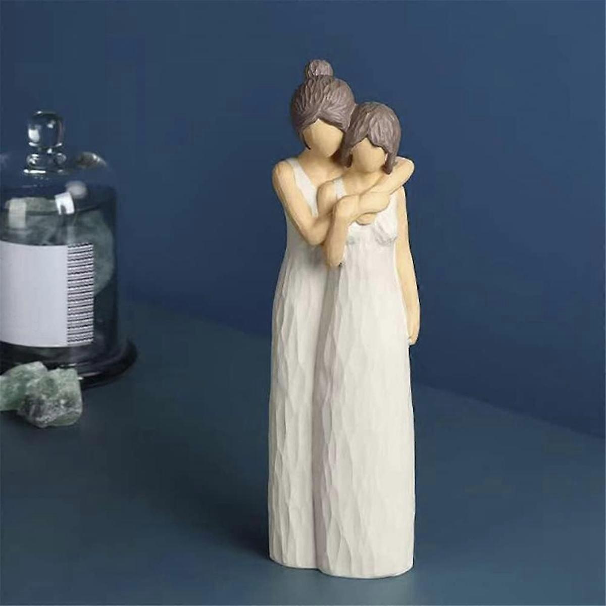 Mother and Daughter Figurines, Mother Daughter Hugging Figurine Statues ...
