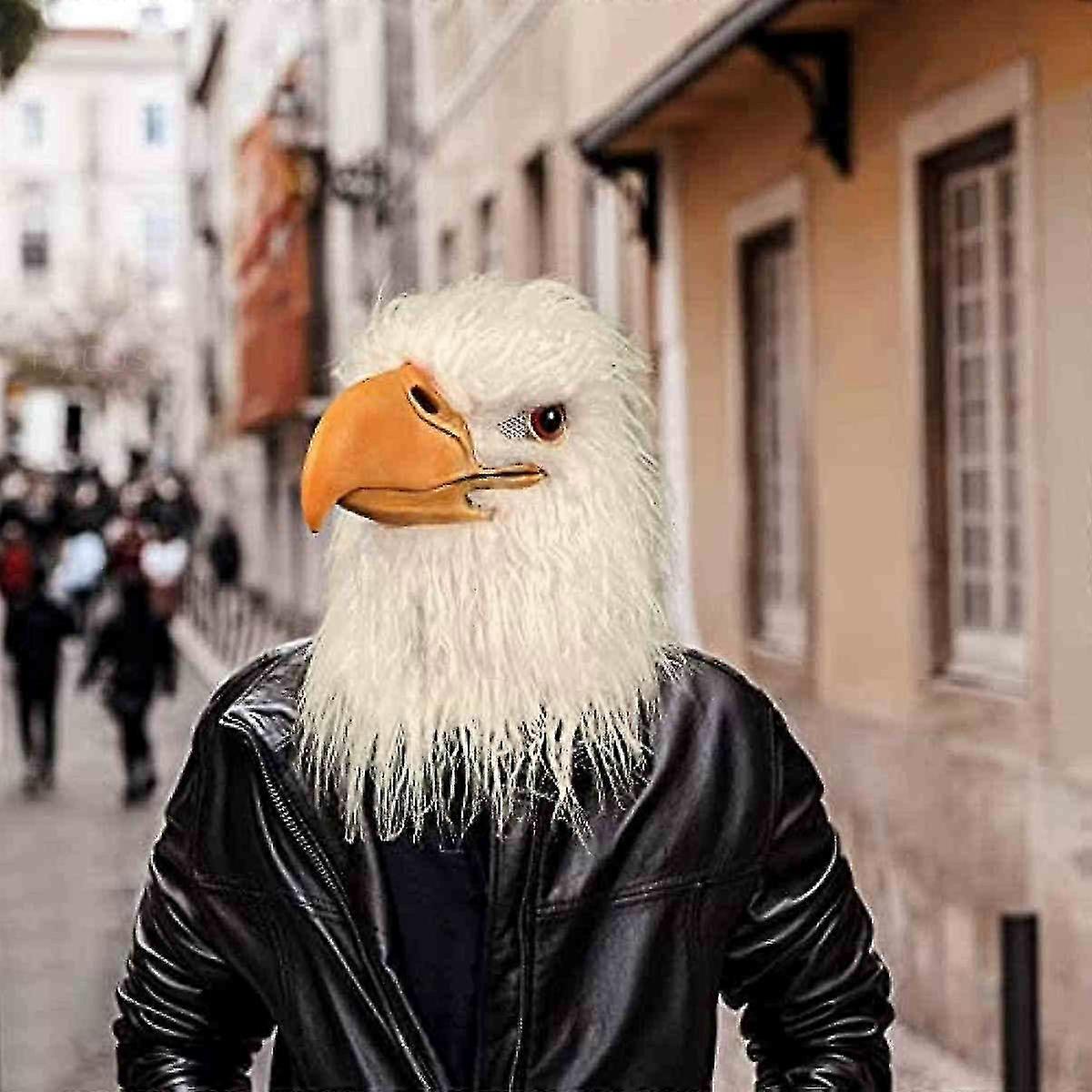 Eagle Mask Animal Latex Full Face Halloween Novelties Party Cosplay ...