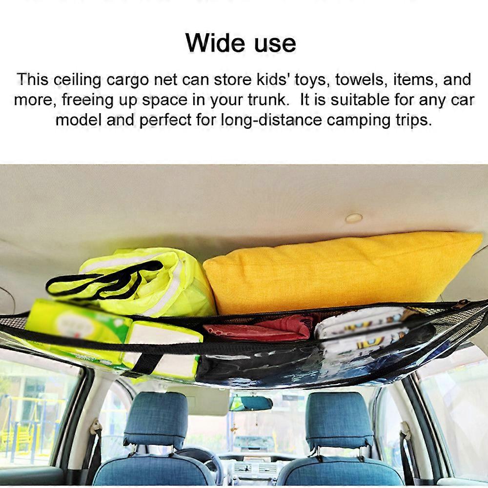 Car Ceiling Cargo Net Triangle-Shaped Vehicle Ceiling Strong Load ...