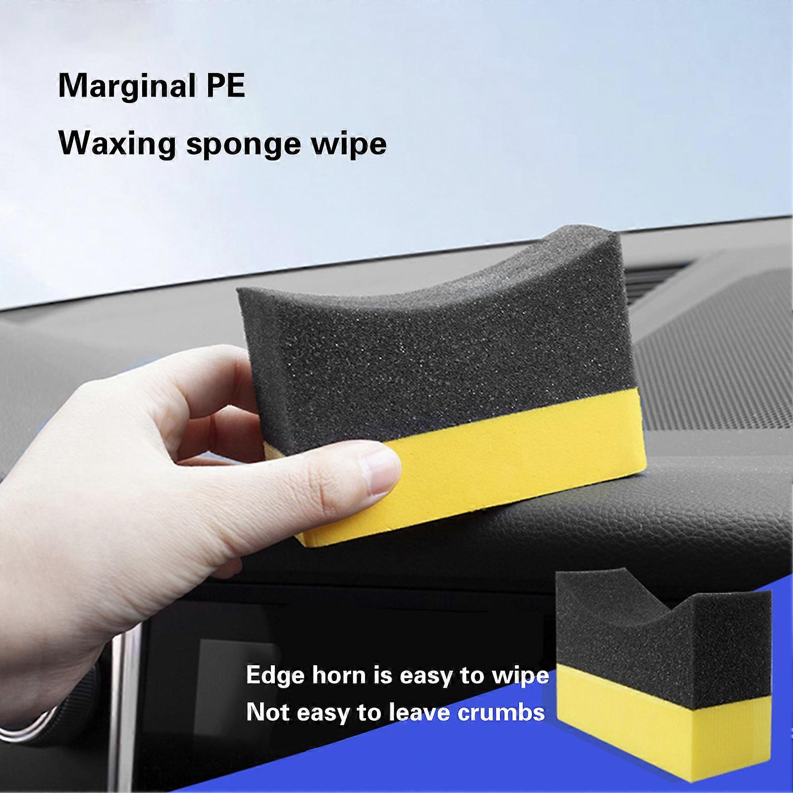 Car Cleaning Sponge Curved Arc Design PE Sponge for Vehicle Automobile ...