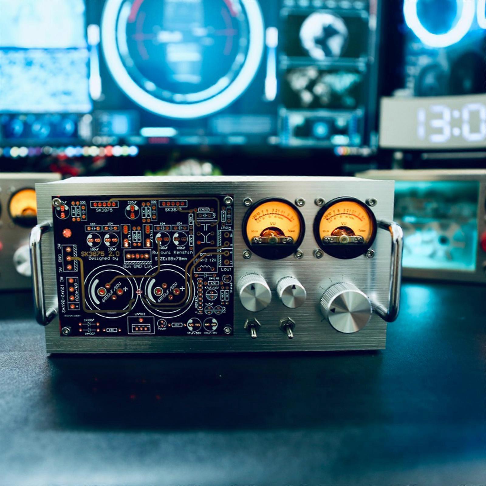 Vintage Audio Analyzer MIC Pick-up VU Meter Sound Level Display Desk ...