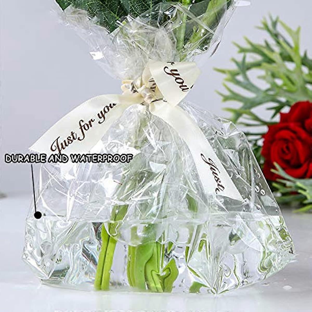 Cellophane Wrap Roll 40cm Wide by 30m Long Food Safe Clear Plastic ...