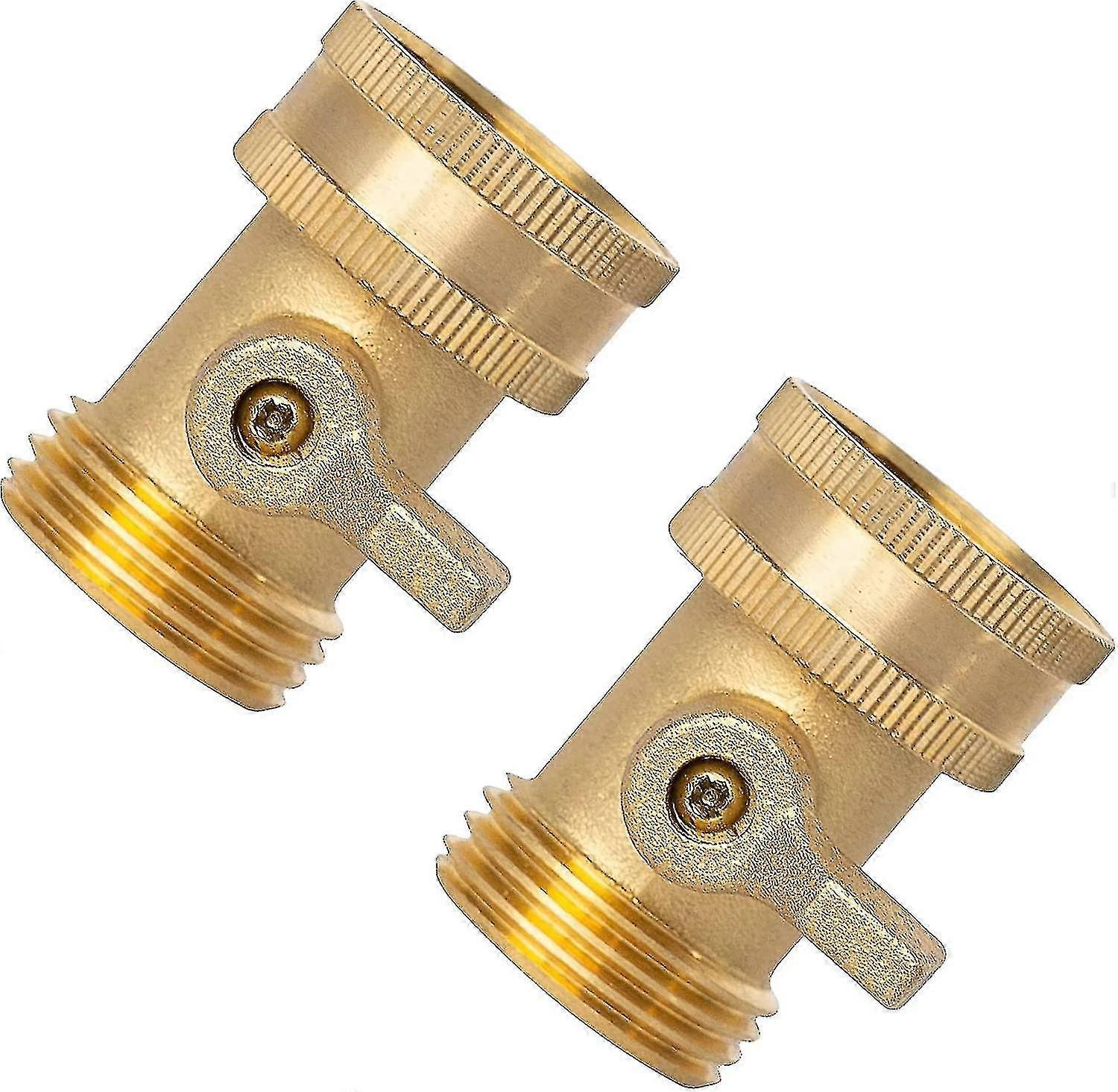 Brass Garden Hose Shut Off Valve, Heavy Duty 3/4 Inch Solid Brass ...