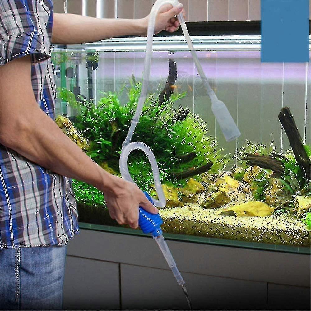 Aquarium Gravel Cleaner Fish Tank Vacuum Siphon Cleaning Kit Hand ...