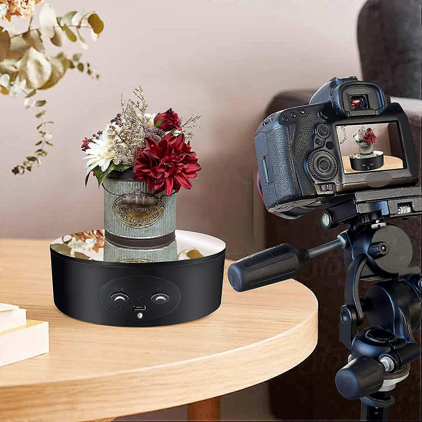 Rotating Display Stand, Automatic Mute Spin Turntable for Photography ...