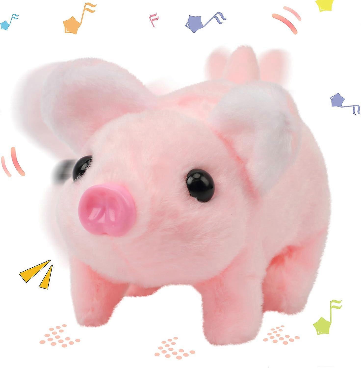 Walking Piggy Pet Interactive Crawling Piglet Electronic Plush Toy Pig ...