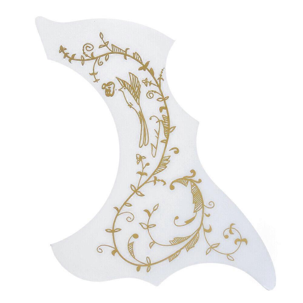 Hummingbird Acoustic Guitar Pickguard Anti Scratch Adhesive Plate White ...