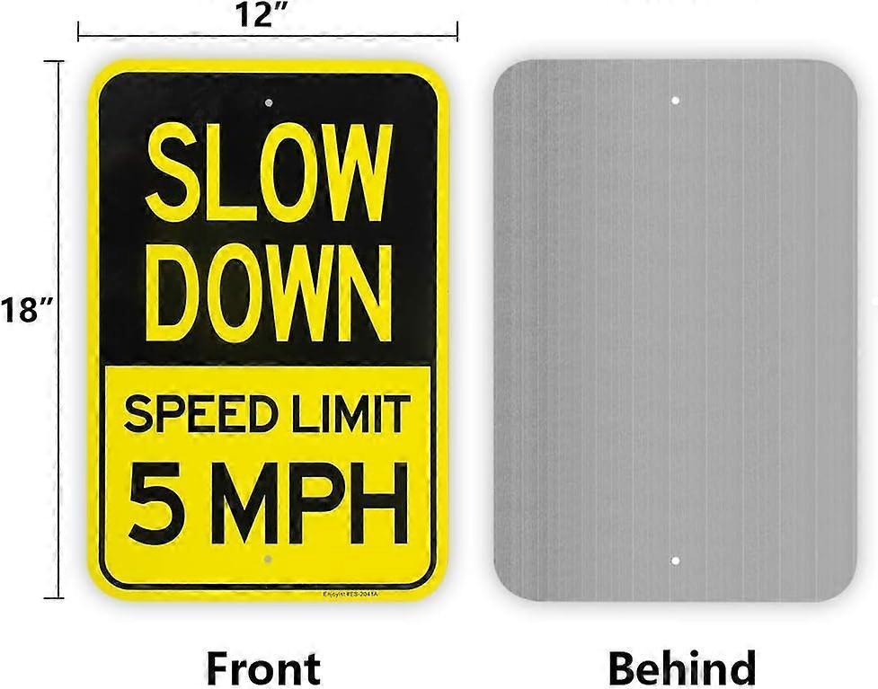 Speed Limit 55 Mph Sign, 16x12 Inches, Rust Free .040 Aluminum, Fade ...