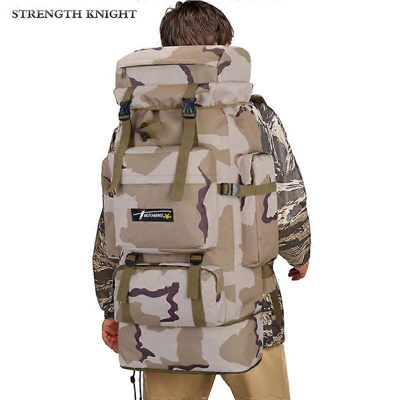 85L Large Capacity Backpack Nylon Waterproof Military Camouflage Molle ...