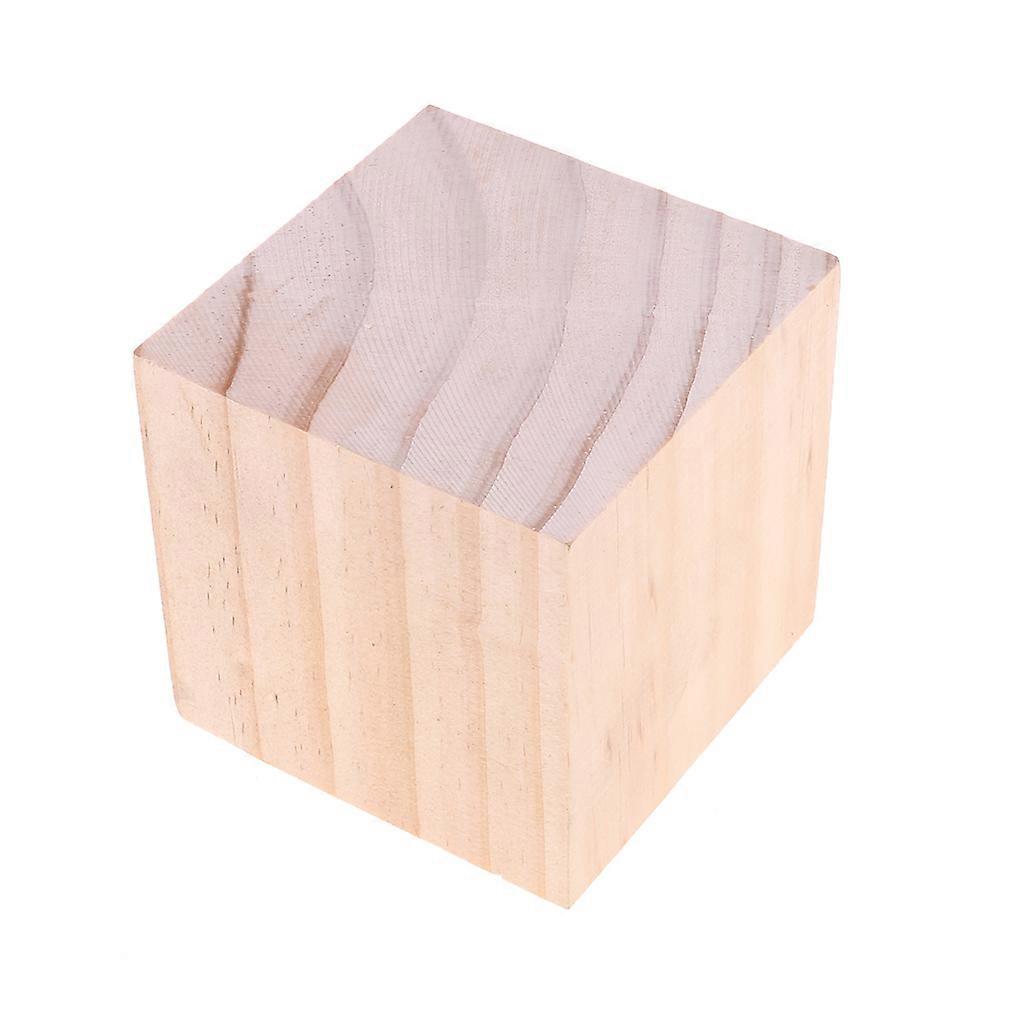 Cube Block Art Craft Making Supply Unfinished Wooden Blocks Infant ...
