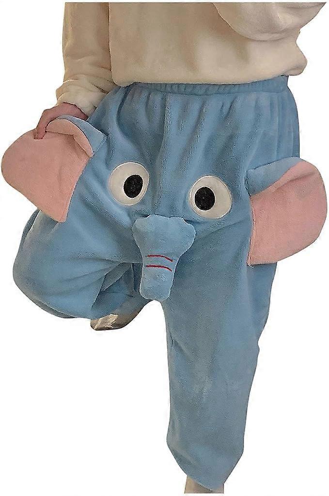 Funny Pyjama Bottoms Men Women Long Elephant Trousers with Trunk,Cute ...