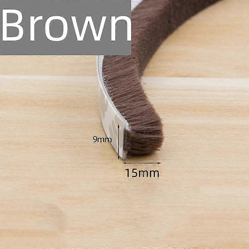 5M Brush Strip Self Adhesive Door Window Weather Stripping Sliding ...
