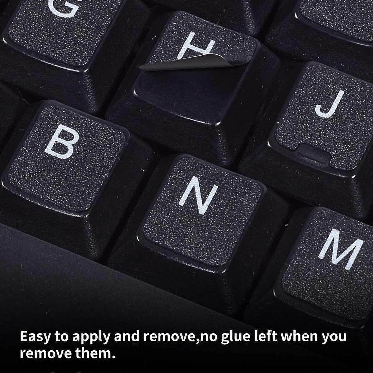 2 Pack Universal English Keyboard Stickers, Laptop Keyboard Stickers ...