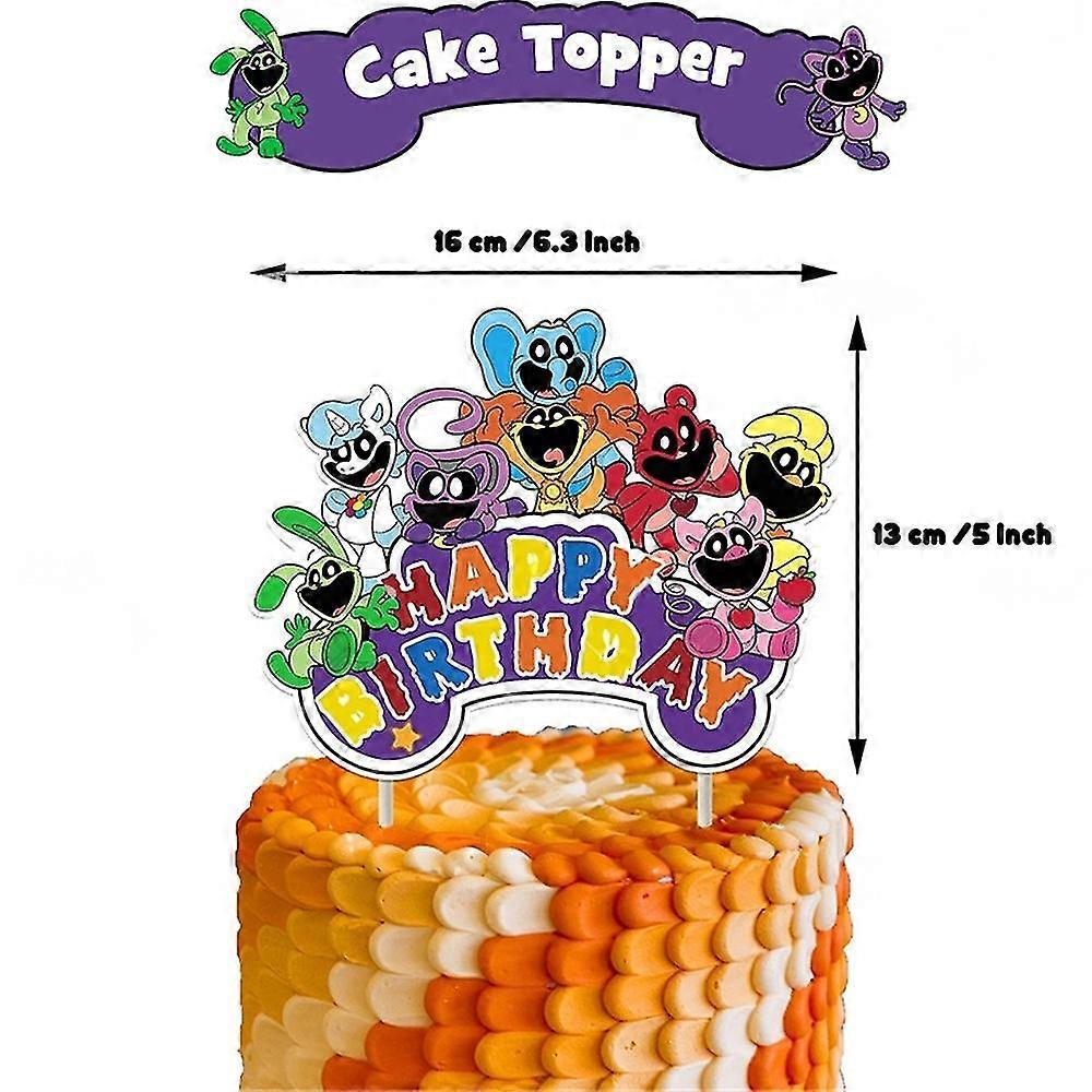 Smiling Critters Theme Kids Happy Birthday Party Supplies Kit Banner ...