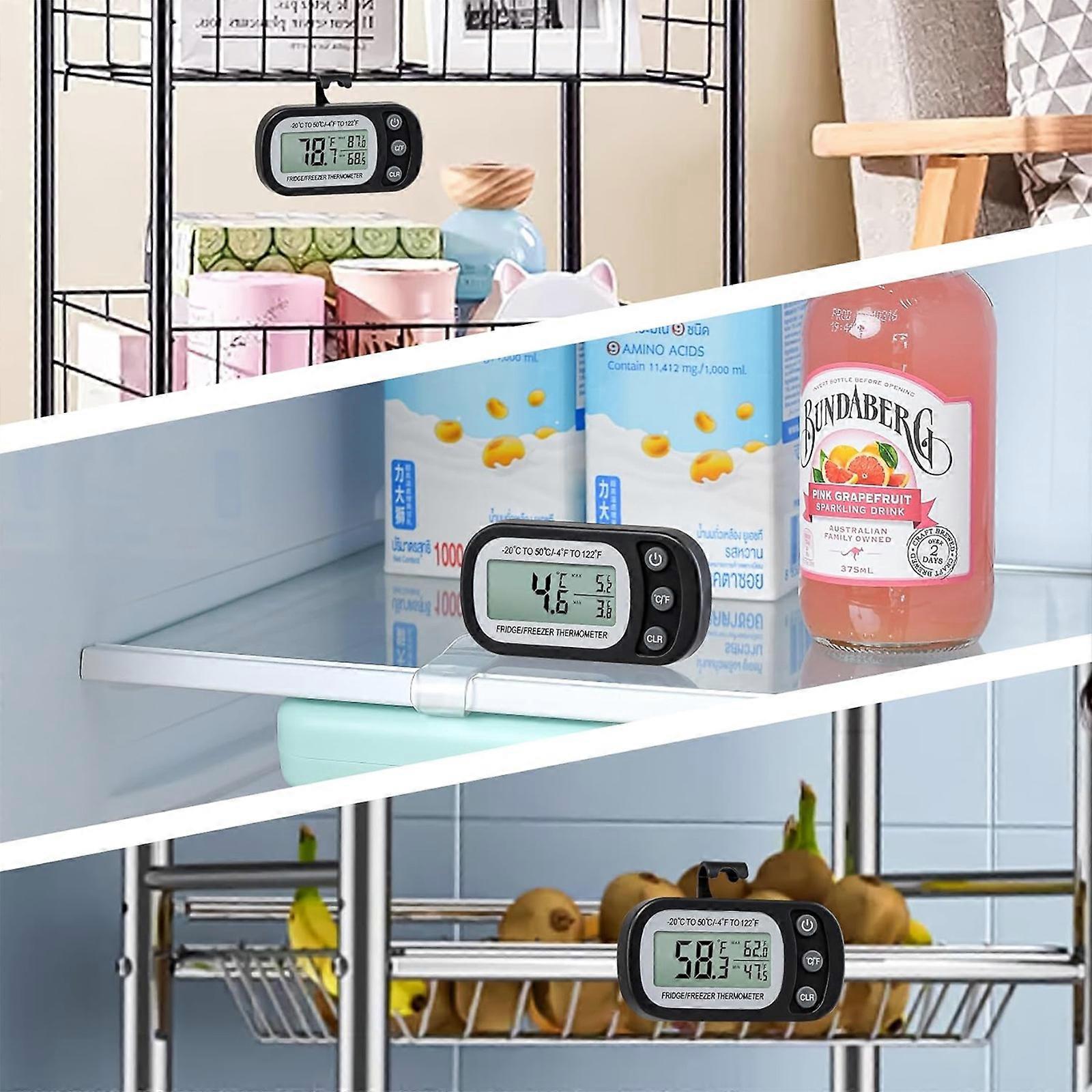 Digital Frigerator Thermometer, Waterproof Fridge and Freezer ...