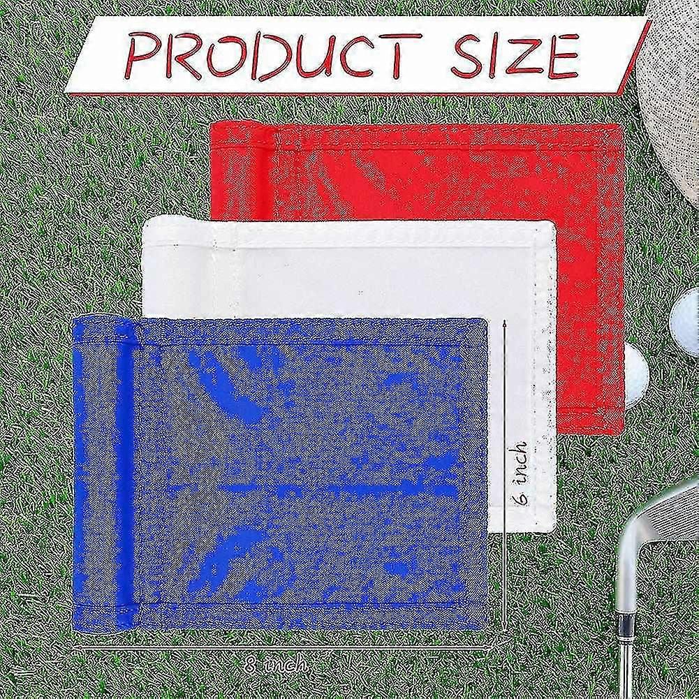3pcs Golf Flag Golf Flag Solid Golf Flags With Tube Inserted Waterproof ...