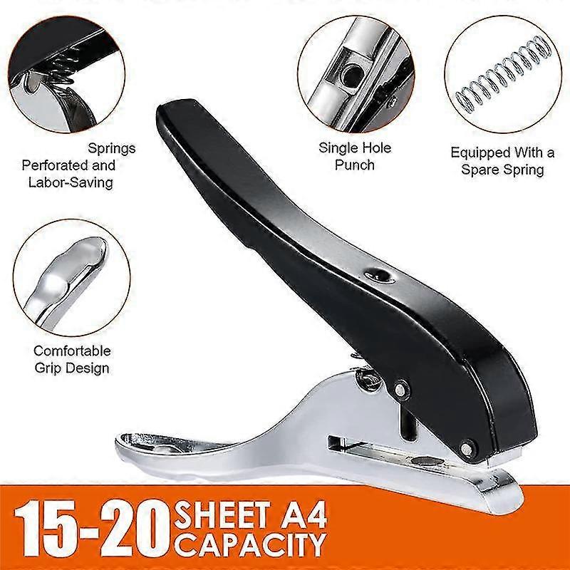 Heavy Duty 3/8"/10mm Single Hole Punch, Portable Handheld Puncher for ...