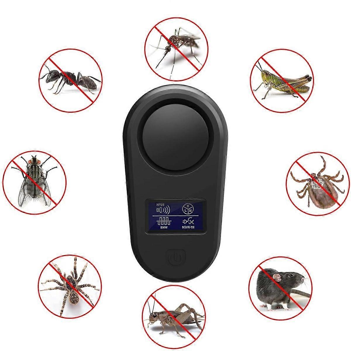 Ultrasonic Pest Repeller With Working Status Monitor LCD Screen ...
