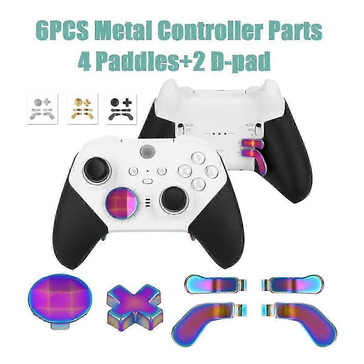 For One Elite Series 2 6PCS Metal Controller Parts 4 Paddles 2 DPad ...