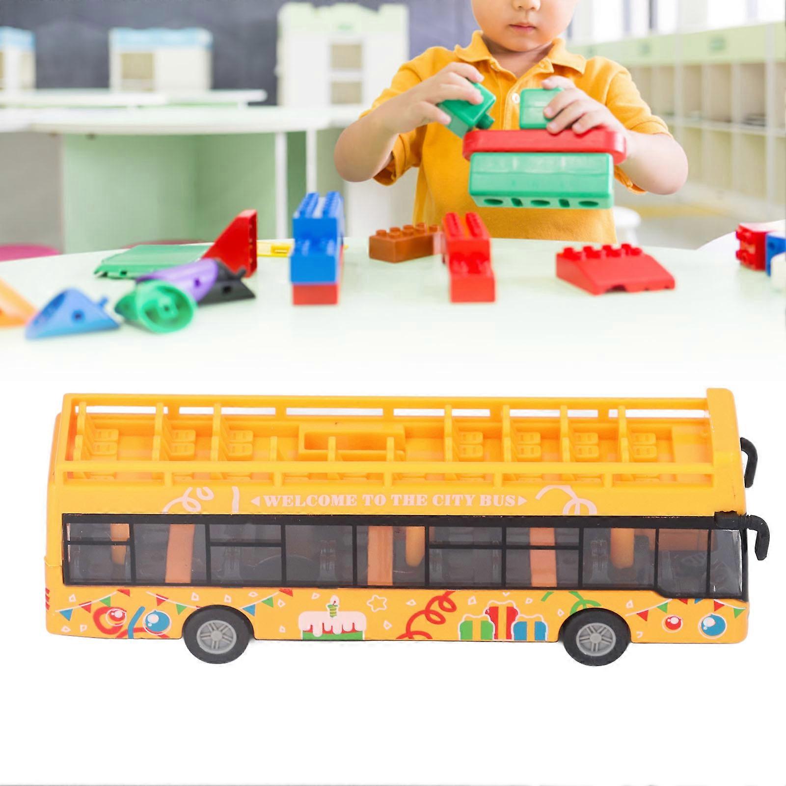 Children Alloy Convertible Bus Model High Simulation Metal Pull Back ...