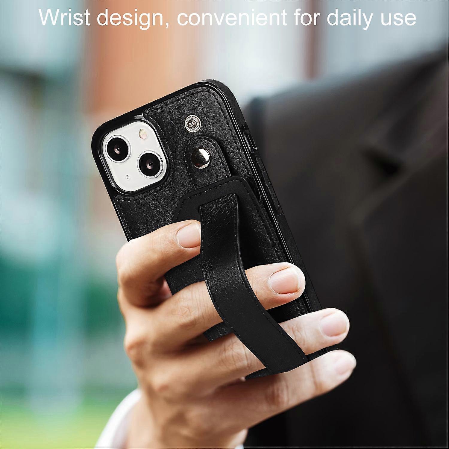 For iPhone 13 mini Crazy Horse Texture Shockproof TPU + PU Leather Case ...