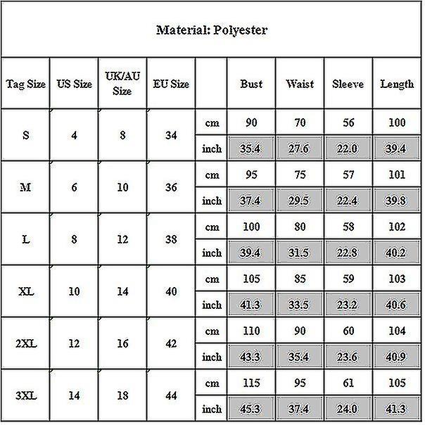 Women Musical Note V-neck Swing A-line Dress Long Sleeve Retro Fancy ...