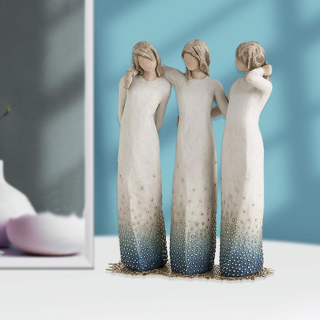 Three Sisters Figure Statue Sculpture Home Art Decor Ornament | Fruugo AU