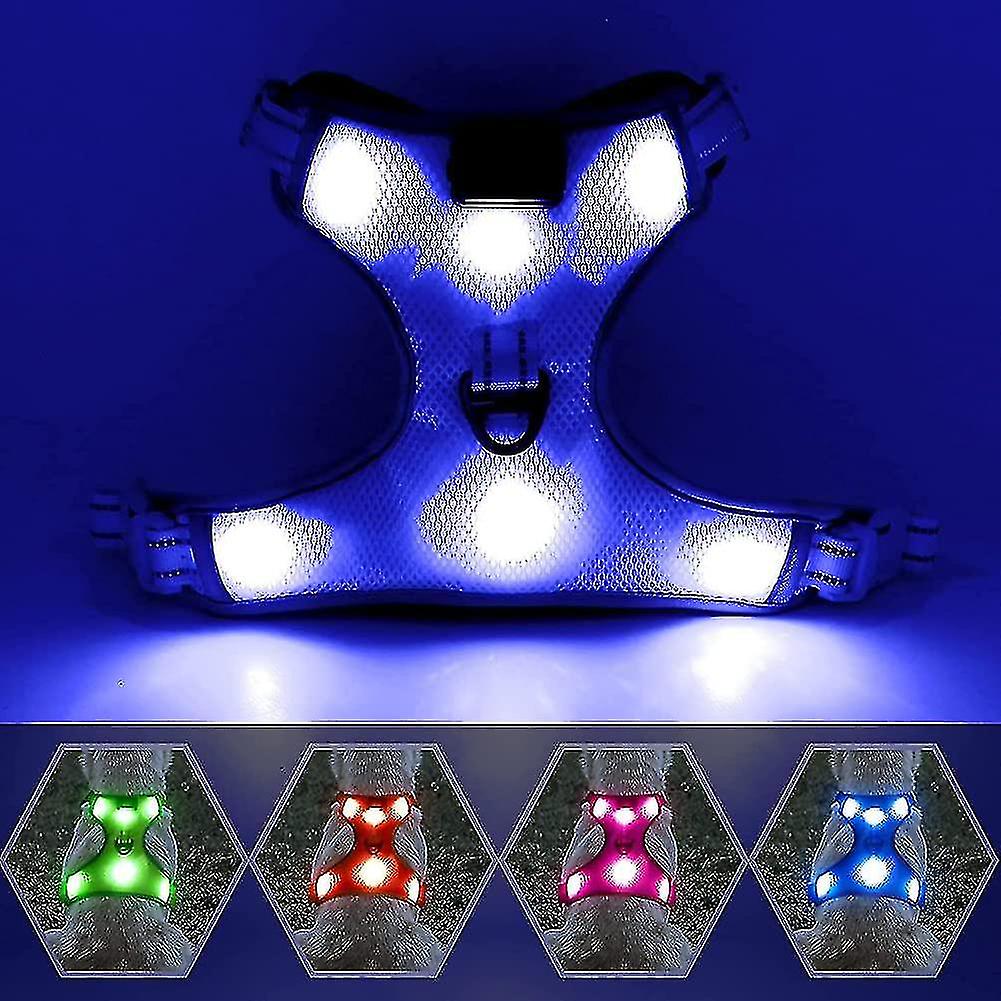 Light Up Dog Harness- USB dobíjecí LED dog harness. Reflexní postroj ...