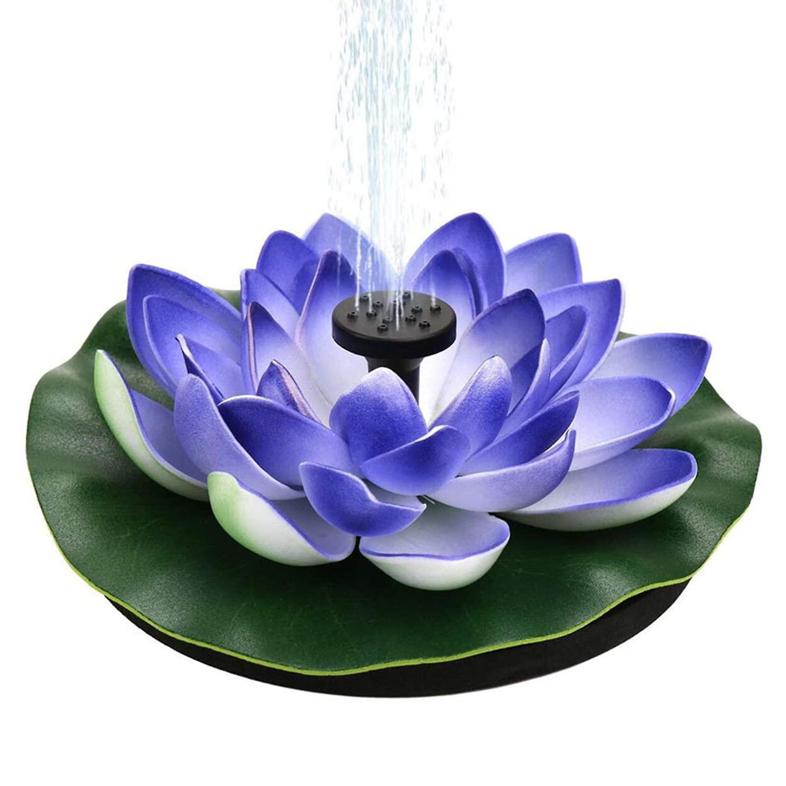 Lotus Solar Floating Fountain Water Pump Panel Birdbath For Pond Pool ...