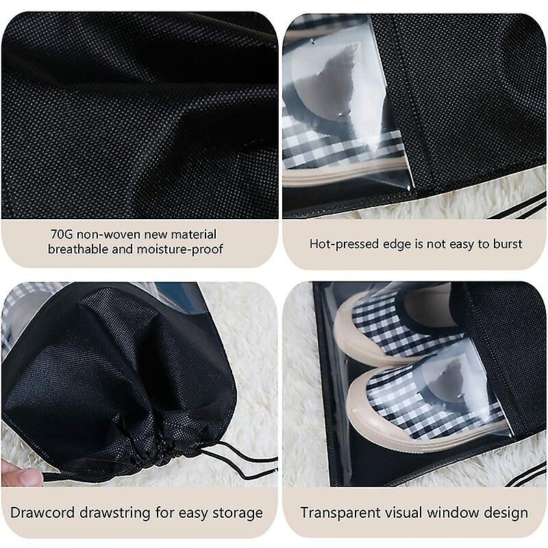 Beam Mouth Non Woven Shoe Dust Covers Shoe Storage Bag 70g Non Woven ...